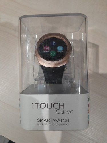 I TOUCH Curve Black / Rose Gold Unisex Smart Watch For Android & iOS ...