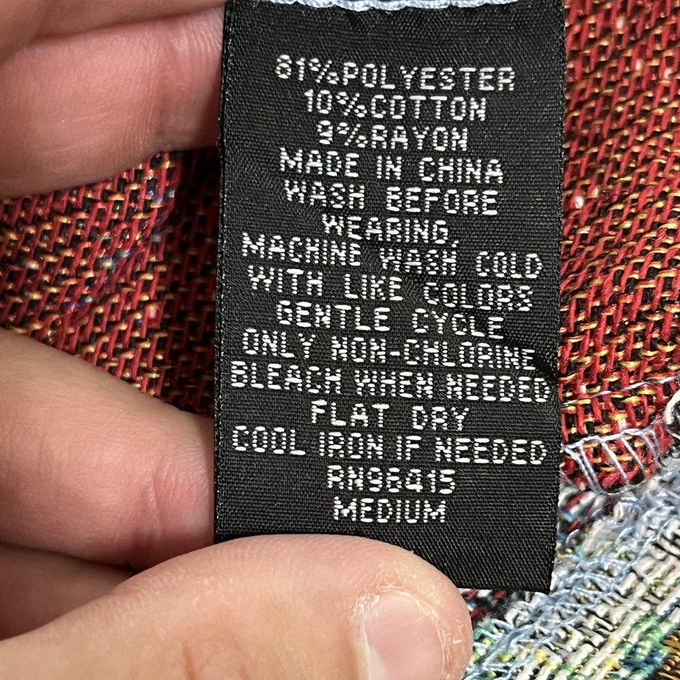 Rebel Vengeance Jacket Mens Medium Angel Art Tapestry Venus Renaissance ...