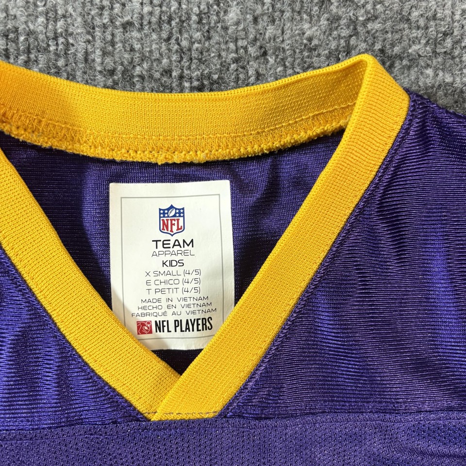 Minnesota Vikings Jersey Boys XS NFL Football Adam Thielen NFL Team ...