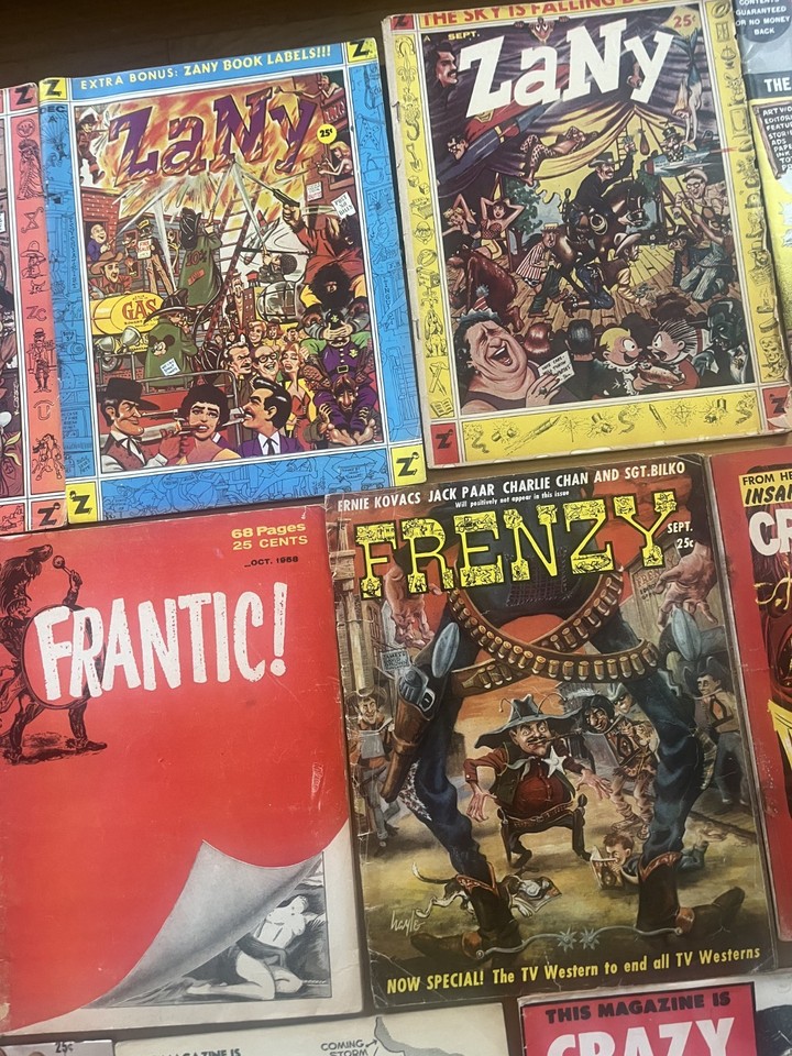 Giant HUMBUG Panic Crazy Frenzy Frantic Thimk Fooey Zany Satire Lot ...