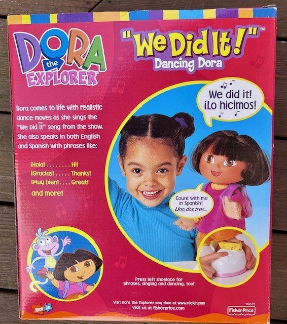 Fisher Price Dora the Explorer "We Did It" Dancing Dora Nick Jr 2001 ...
