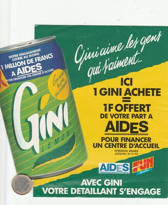 AUTOCOLLANTS .Boisson GINI - FUN Radio | eBay