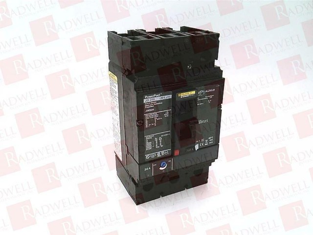 Square D JD 250 JDM36200 3 Pole 600v 200 Amp PowerPact Circuit Breaker ...