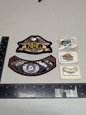HOG Motorcycle Patches Harley Owners Group & HOG Pin Pinback Lot | eBay