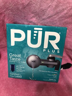 PUR PLUS | Faucet Mount Water Filter System Metallic Gray | eBay