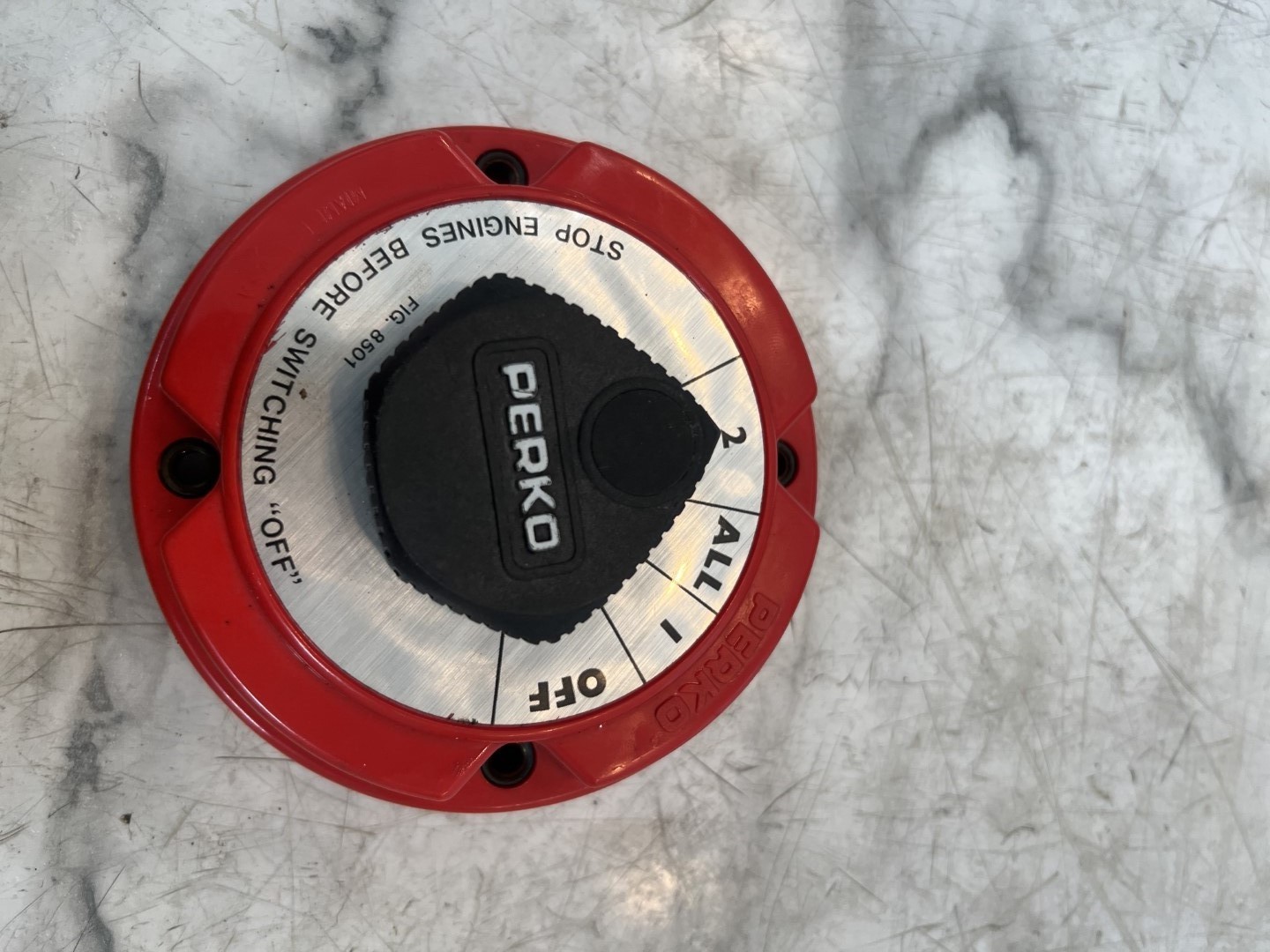 91 Chris Craft Crowne 252 Boat Perko marine battery master selector ...