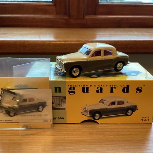 Lledo Vanguards VA19009 1:43 Scale Rover P4 - Ivory & Grey | eBay UK