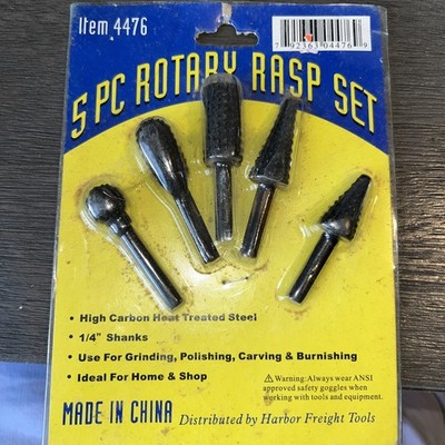 Harbor Freight 5 PC Rotary Rasp Set Item #4476 | eBay