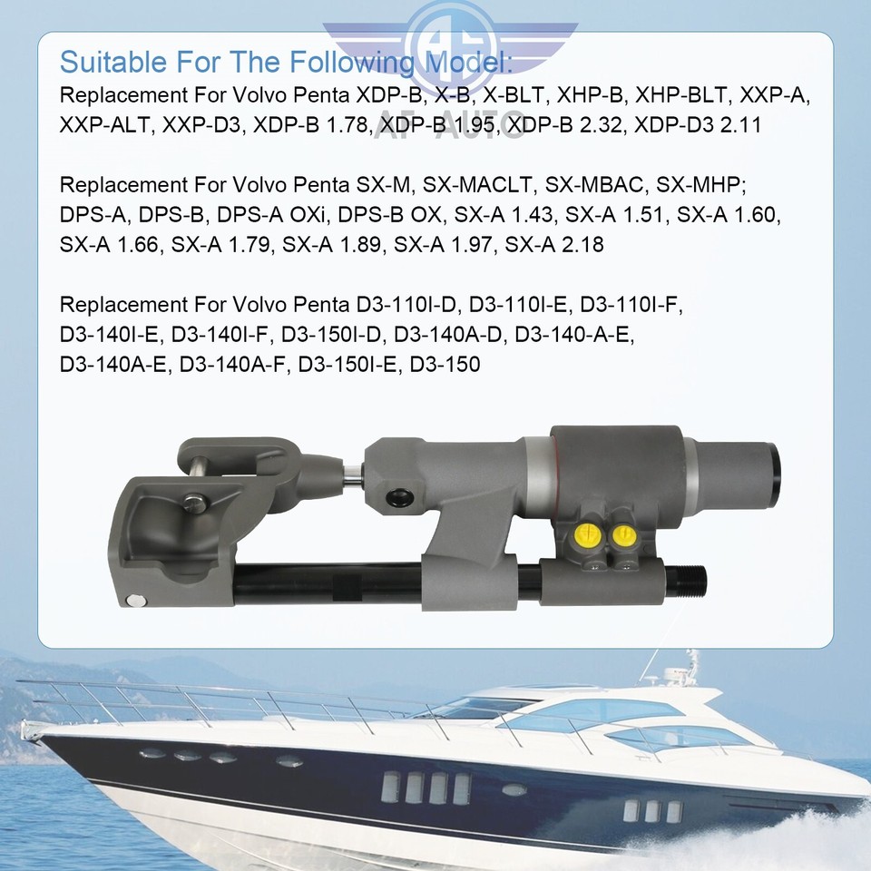 FOR Volvo Penta Power Steering Actuator Ram Cylinder Assembly 21910902 ...