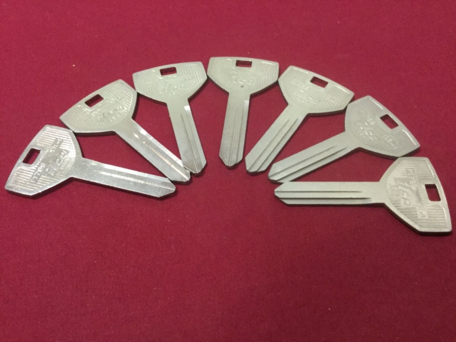 Chrysler, Dodge, Eagle, Jeep, Plymouth Y154 Key Blanks, Set of 7 ...