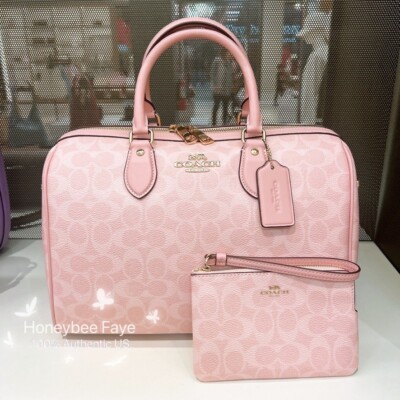 Nwt Coach Rowan Large Satchel/Corner Zip Wristlet bundle CAO77/CAQ75 ...