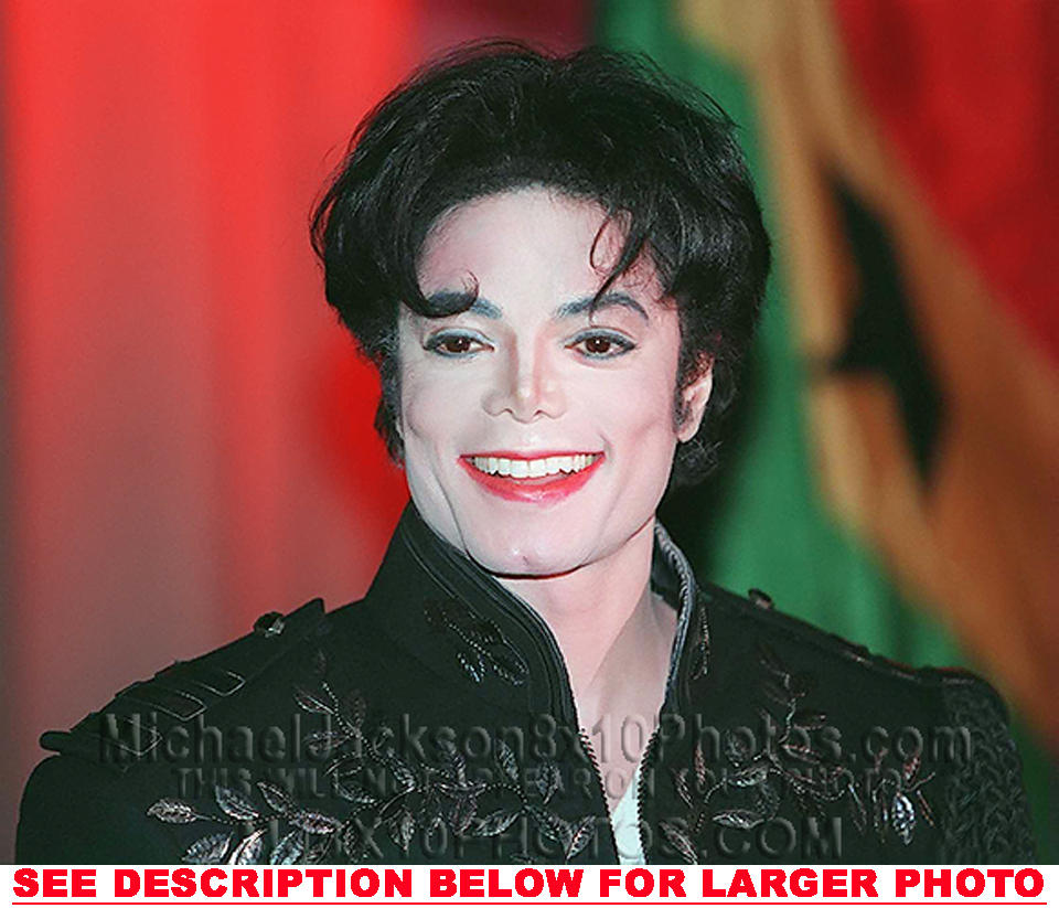 MICHAEL JACKSON 1995 BIG SMILE (1) RARE PHOTO | eBay