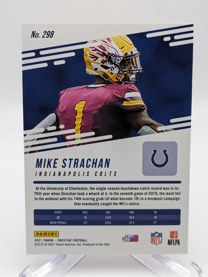💥 2021 Panini Prestige #298 Mike Strachan Rookie Card SP #7/50 Xtra ...