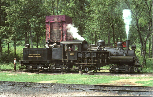 Graham County Railroad Company Shay #1925 Train Locomotive Postcard | eBay