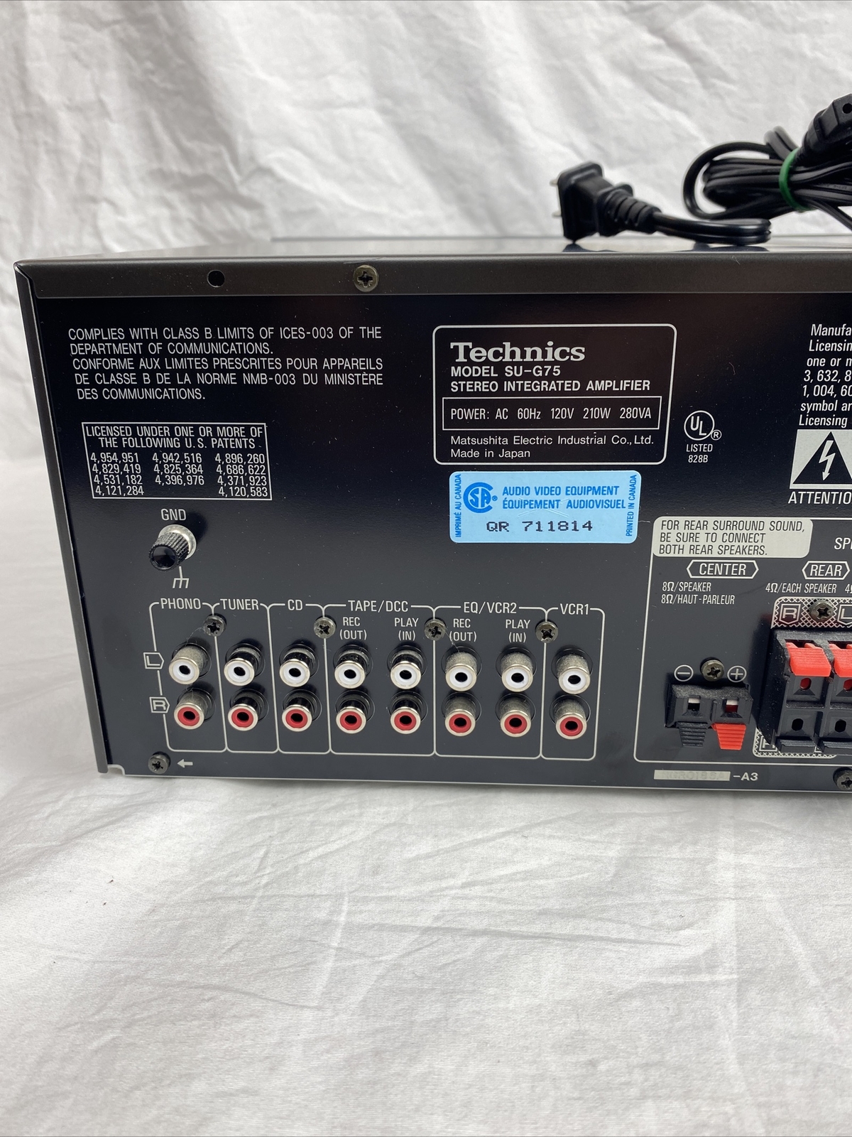 Technics SU-G75 купить в Америке, лот 165457541181