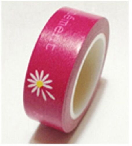 Washi Tape pattern 15mmx 15m Roll Decorative Sticky Paper Masking Tape ...