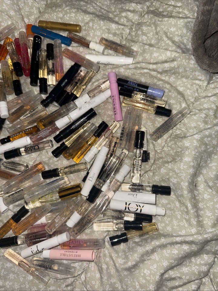 20 piece Designer Perfume Sample Lot – Men & Women – Travel Size Vials ...