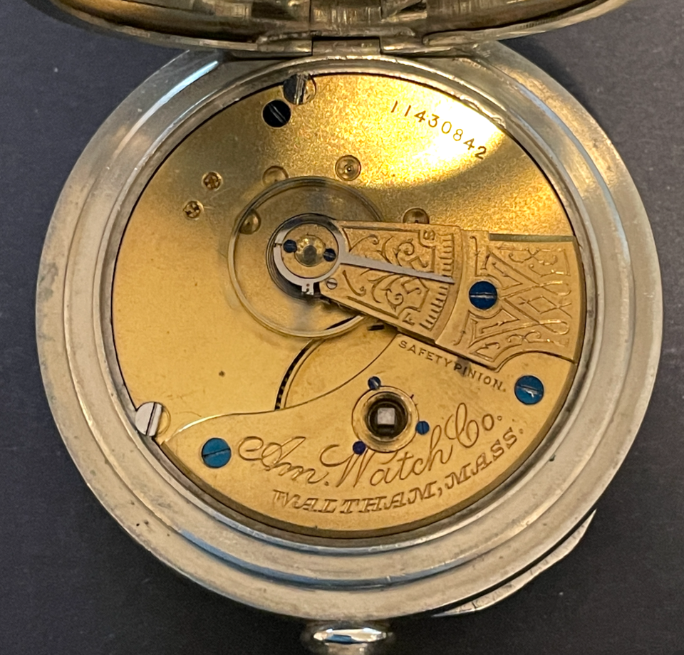 Antique 1902 Waltham Model 1883 Pocket Watch Ticks Running Case AM Co ...