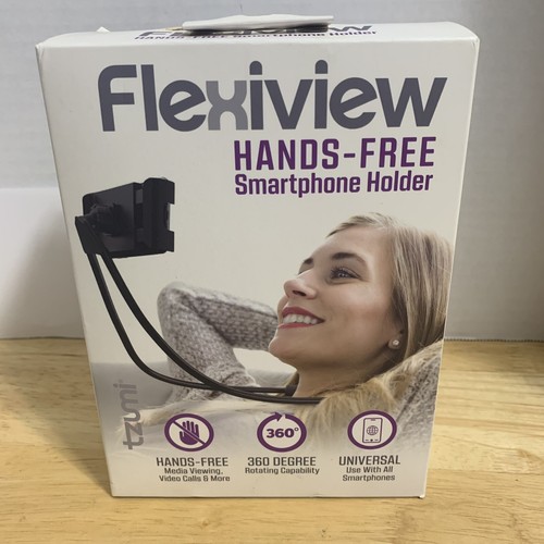 Flexiview Hands-Free Smartphone Holder Universal 360 Degree Rotating ...