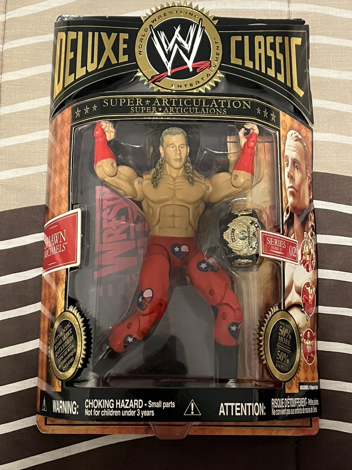 2007 WWF WWE Jakks HBK Shawn MIchaels Deluxe Classic Wrestling Figure ...