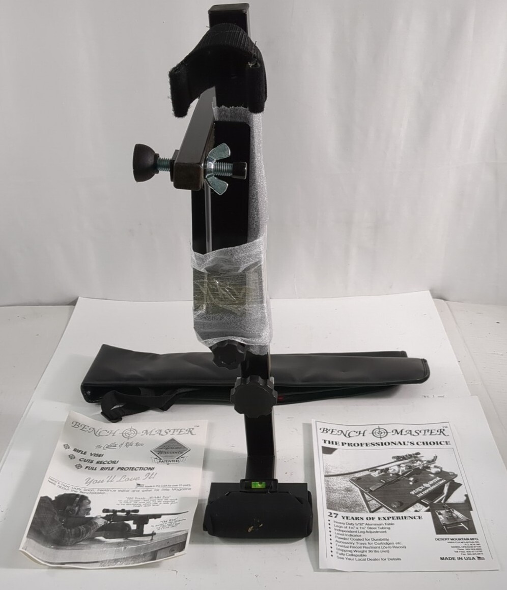 BenchMaster The Cadillac of Rifle Rest Steel Adjustable Table Top Gun ...