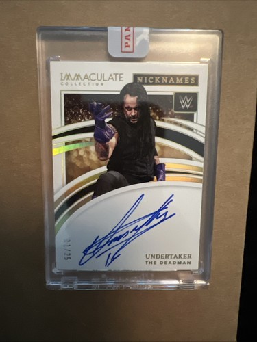 2022 Panini Immaculate WWE Undertaker Auto /25 Nicknames Autograph | eBay