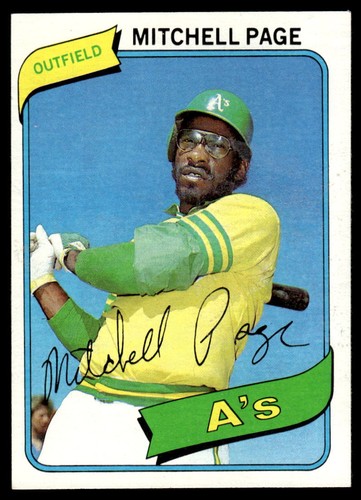 1980 Topps Mitchell Page #586 Oakland Athletics Baseball Card | eBay