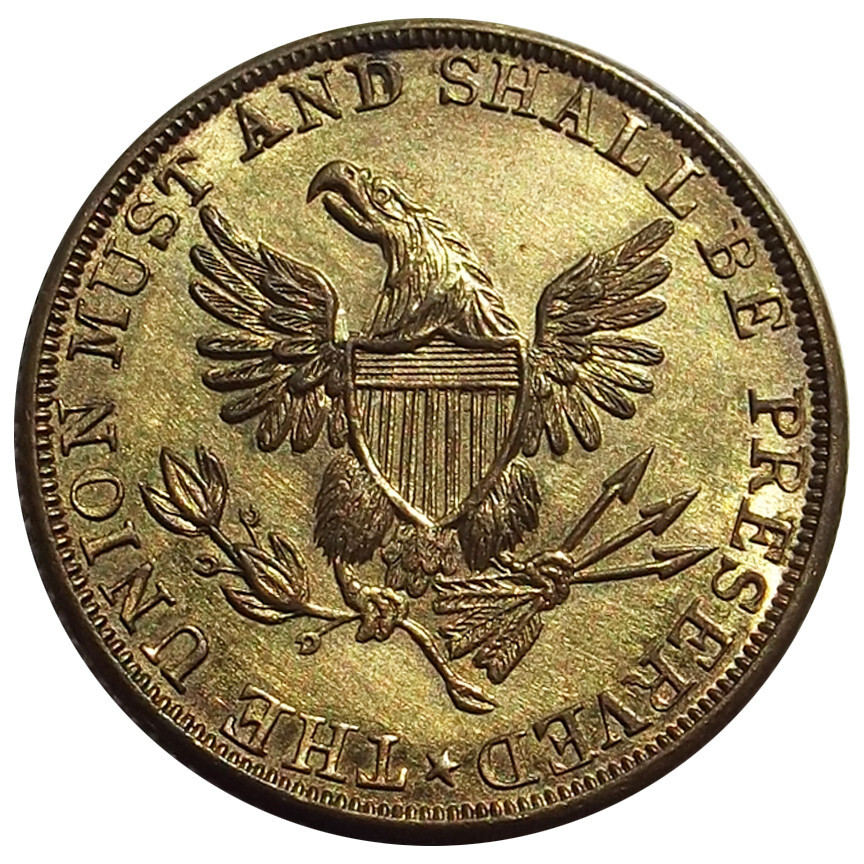 (~1864) George B. McClellan Political Token - Union Must Be Preserved ...