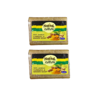 Purelene Natral Culture 100% Jamaican Tumeric & Ginger Soap (Pack of 2 ...