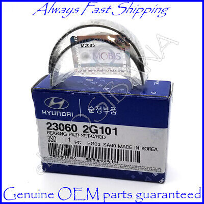 NEW GENUINE OEM HYUNDAI/KIA CONNECTING ROD BEARING PAIR SET #230602G101 ...