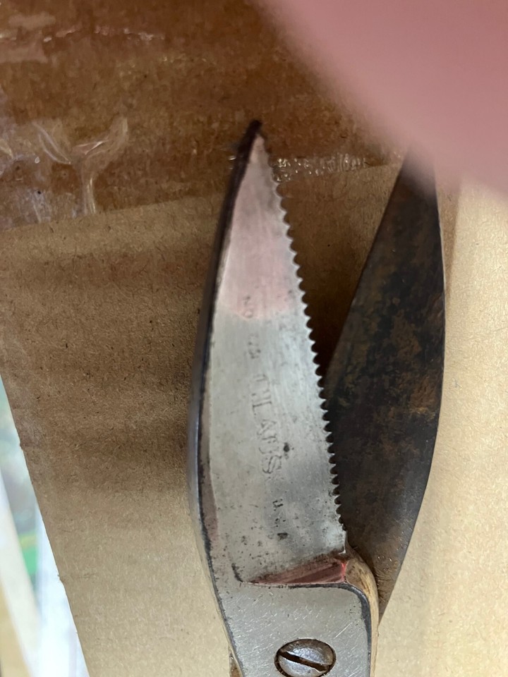 VTG Clauss 4258 Serrated Floral Shears Scissors High Leverage 7.75 ...