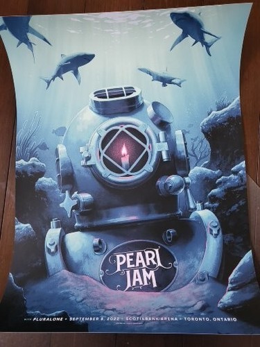 2022 Pearl Jam poster Toronto Canada Justin Erickson Artist Print ...