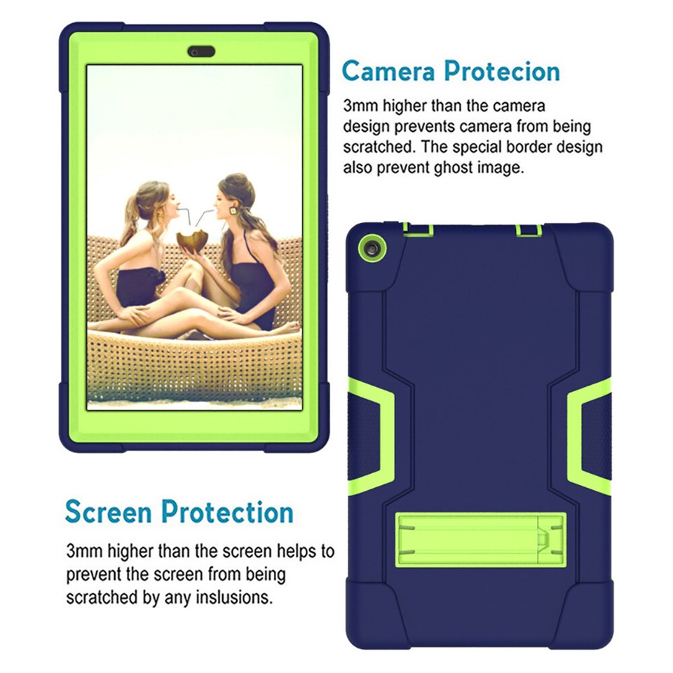 For All-New Amazon Fire 7/HD 8/HD 10 Shockproof Stand Cover+Screen ...
