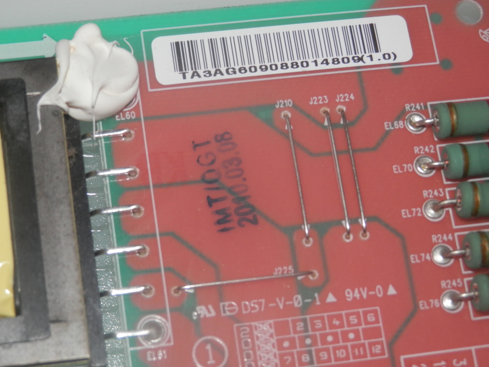 LG 55LE5400-UC EAY60908801 EAY60908802 (LGP4247-10 IOP) Power Supply ...