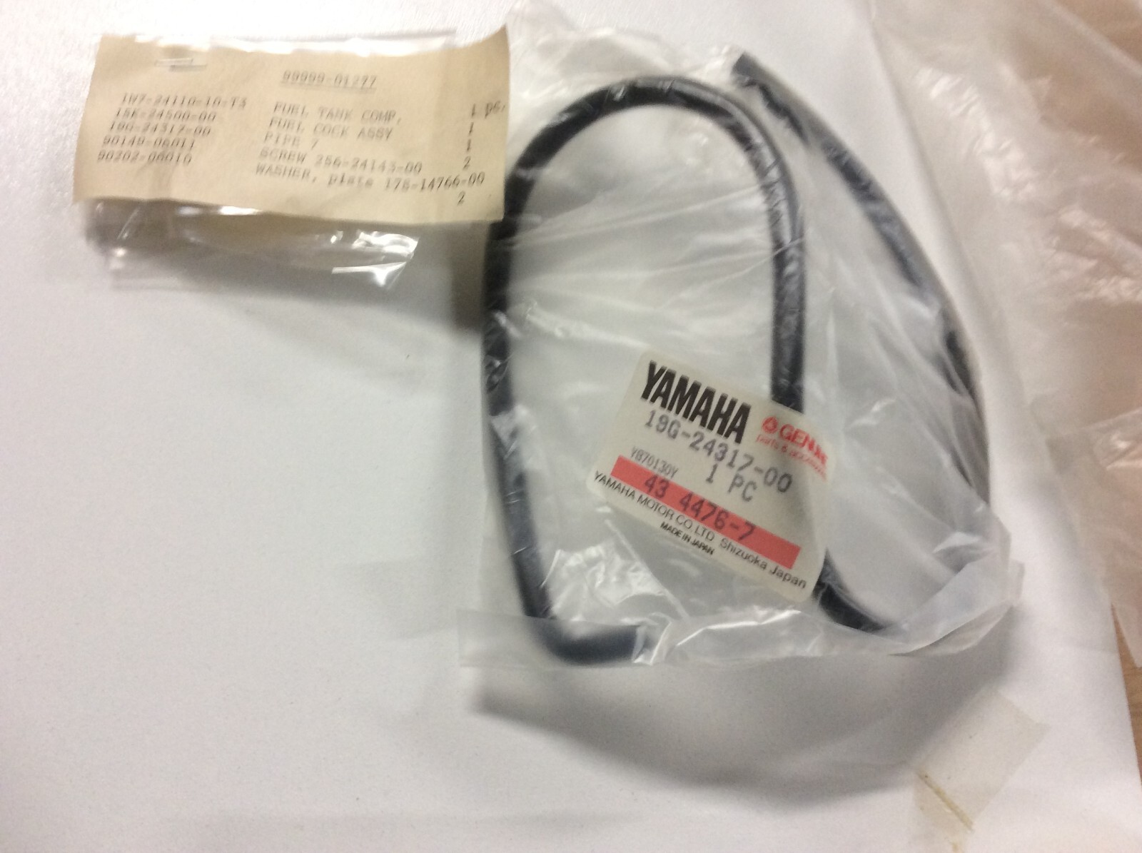 GENUINE YAMAHA PARTS FUEL TANK KIT V80J 1981 99999-01277 1W7-24110-10 ...