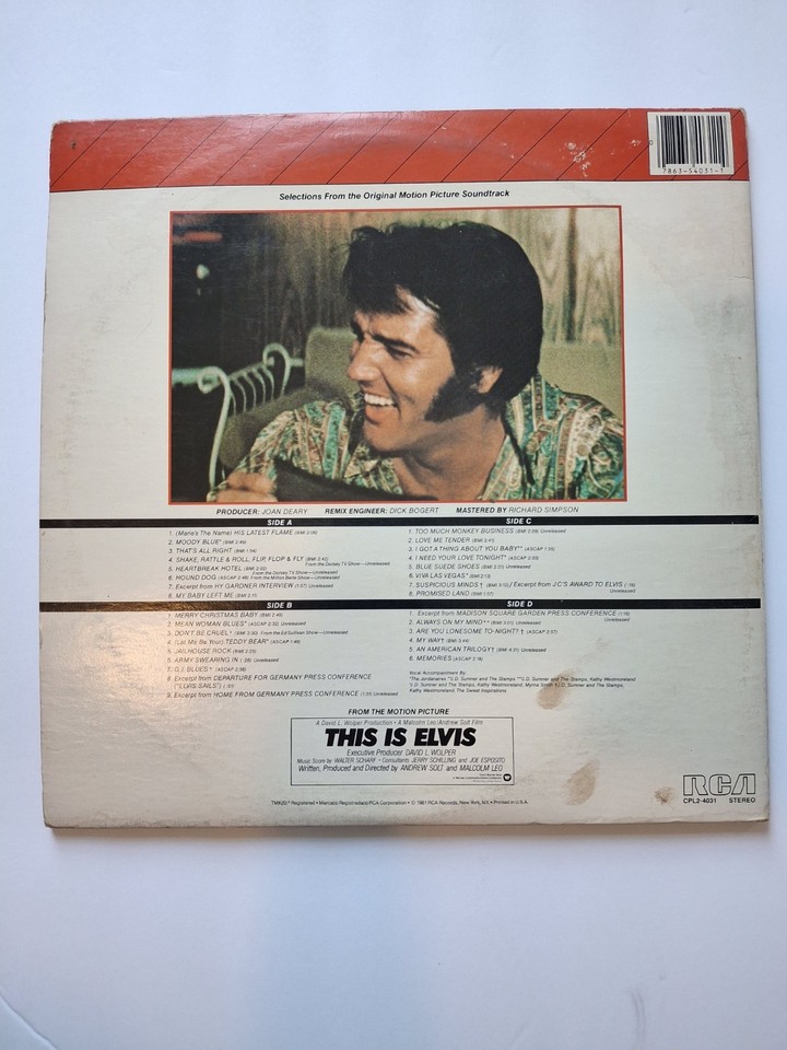 ELVIS PRESLEY This is Elvis RCA 2XLP Gatefold | eBay