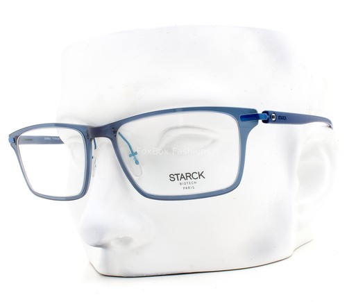 Starck Eyeglasses SH 2061T 0002 Glasses Transparent Blue Matte Blue ...