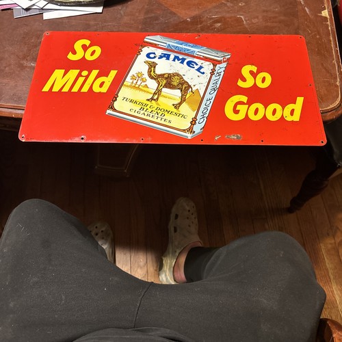 Vintage 1958 Camel Cigarettes So Mild So Good Sign 20”W10”H | eBay UK