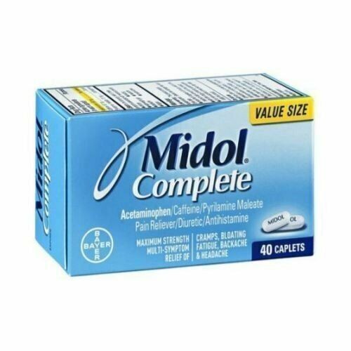 Bayer Midol Complete Pain Reliever Caplets Maximum Strength 40 Count Pack of 4 312843555198| eBay