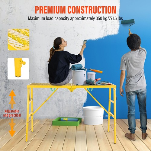 Folding Work Platform Scaffold Adjustable Height Scaffolding Portable ...