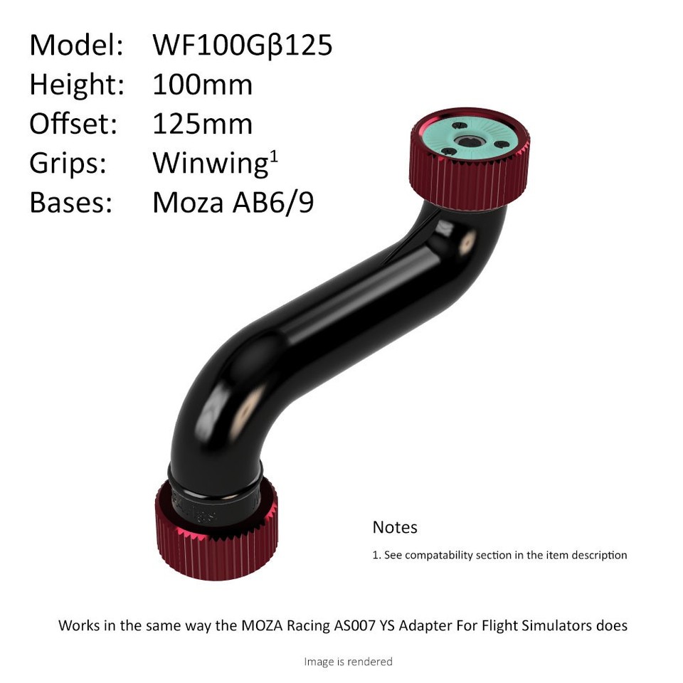 Joystick Extension / Adapter: Moza AB6/AB9 Base to Winwing Grip | eBay