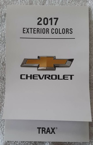 2017 CHEVROLET TRAX DEALERSHIP EXTERIOR COLOR PAINT CHART NEW | eBay