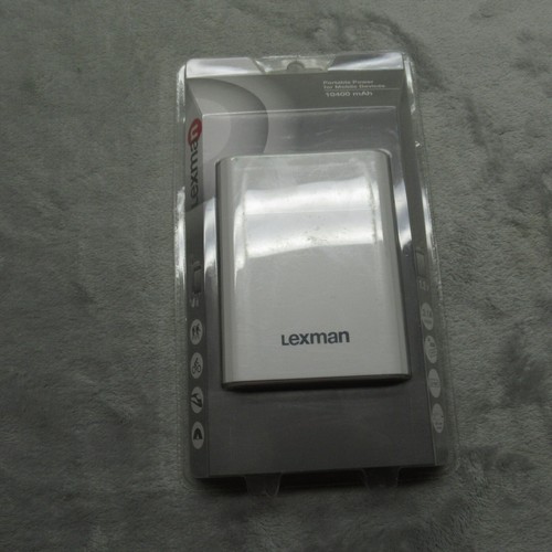 Lexman Portable Power Bank 10400 mAh 2 USB Ports 3.1A Output Charger ...
