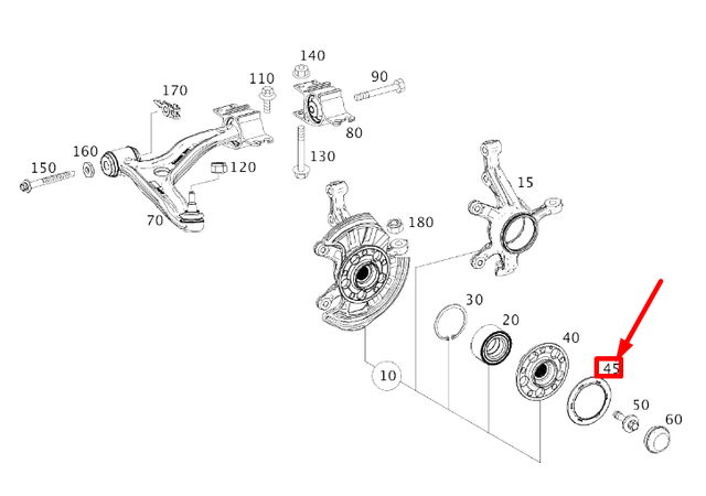 Mercedes-Benz B-Class W246 B200 1.6 Front Left Drive Shaft A2463370059 ...