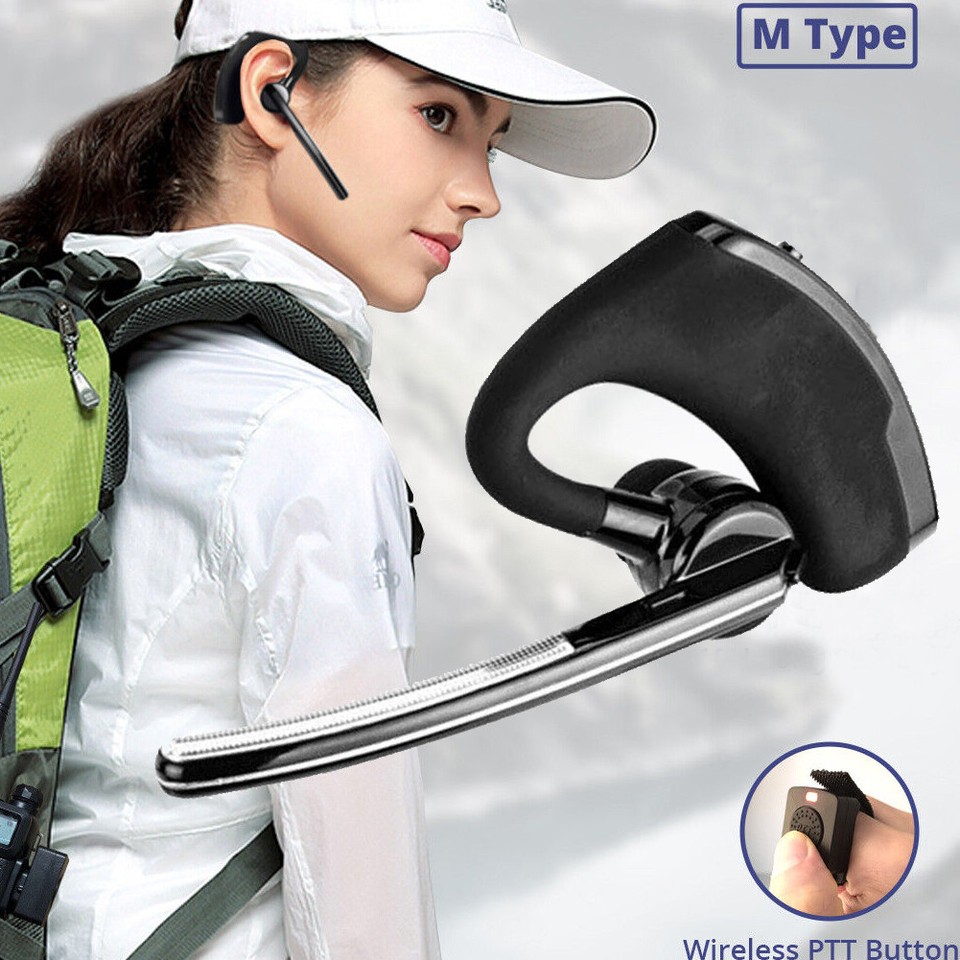 Walkie Talkie Wireless Headset M Plug Bluetooth Two Way Radio For ...
