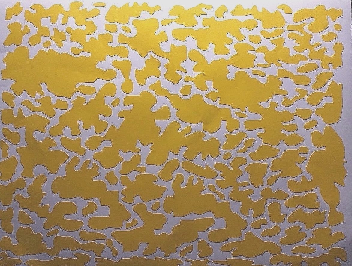 VINYL HIGH BAKE HEAT GUN STENCIL- FLECKTARN MULTI-CAM- WEEDED -For ...