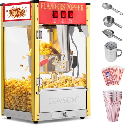 8 Oz Popcorn Machine Popcorn Maker Machine Movie Theater Style Popcorn ...