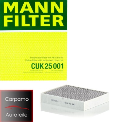 Mann CUK25001 Innenraumfilter Aktivkohle BMW F20 F21 F22 F23 F30-34 F32-36 | eBay.de