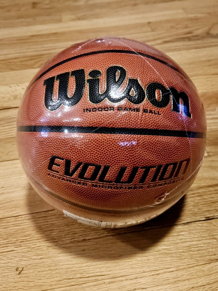 Wilson Official Evolution Indoor Game Basketball - Advanced Microfiber ...