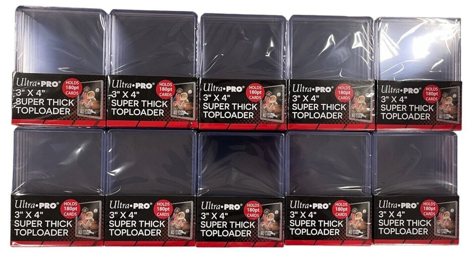 Ultra Pro 3x4 180pt Toploaders 82328 New Top Loaders | eBay